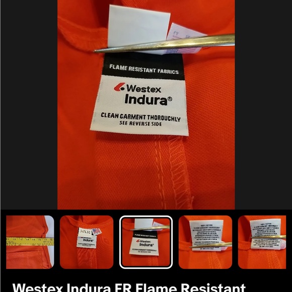 westex indura | Other | Westex Indura Fr Flame Resistant Orange Cotton ...